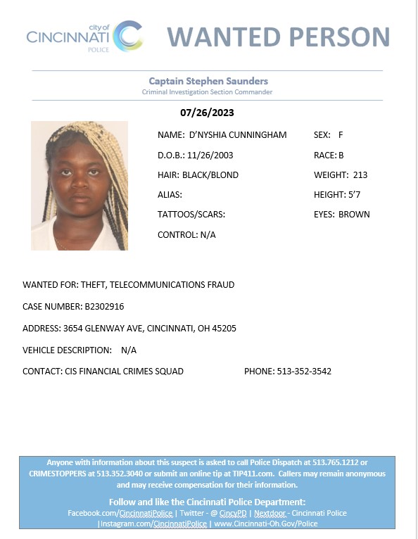 Wanted Suspects - Greater Cincinnati / N. Kentucky Crime Stoppers