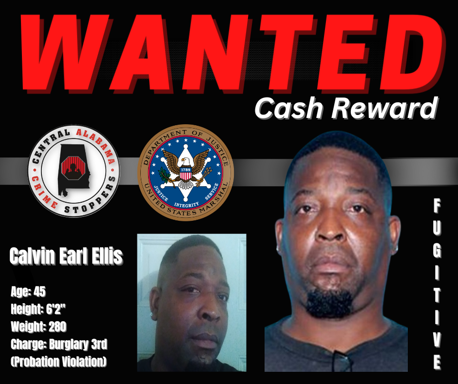 Wanted Suspects - Central Alabama Crime Stoppers