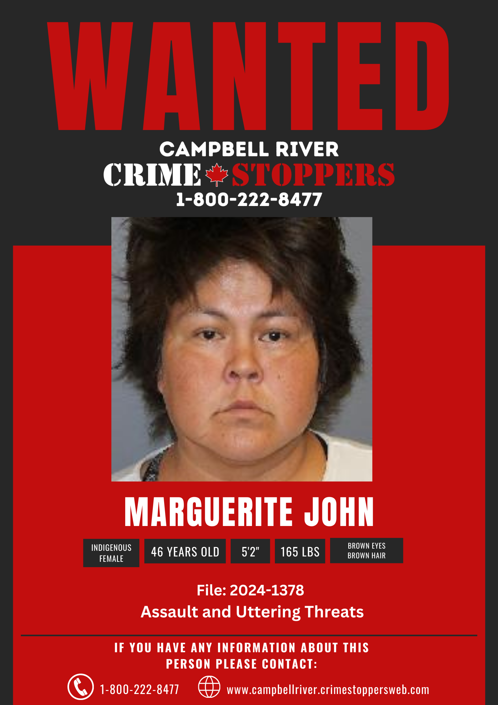 Wanted Suspects - Campbell River Crime Stoppers